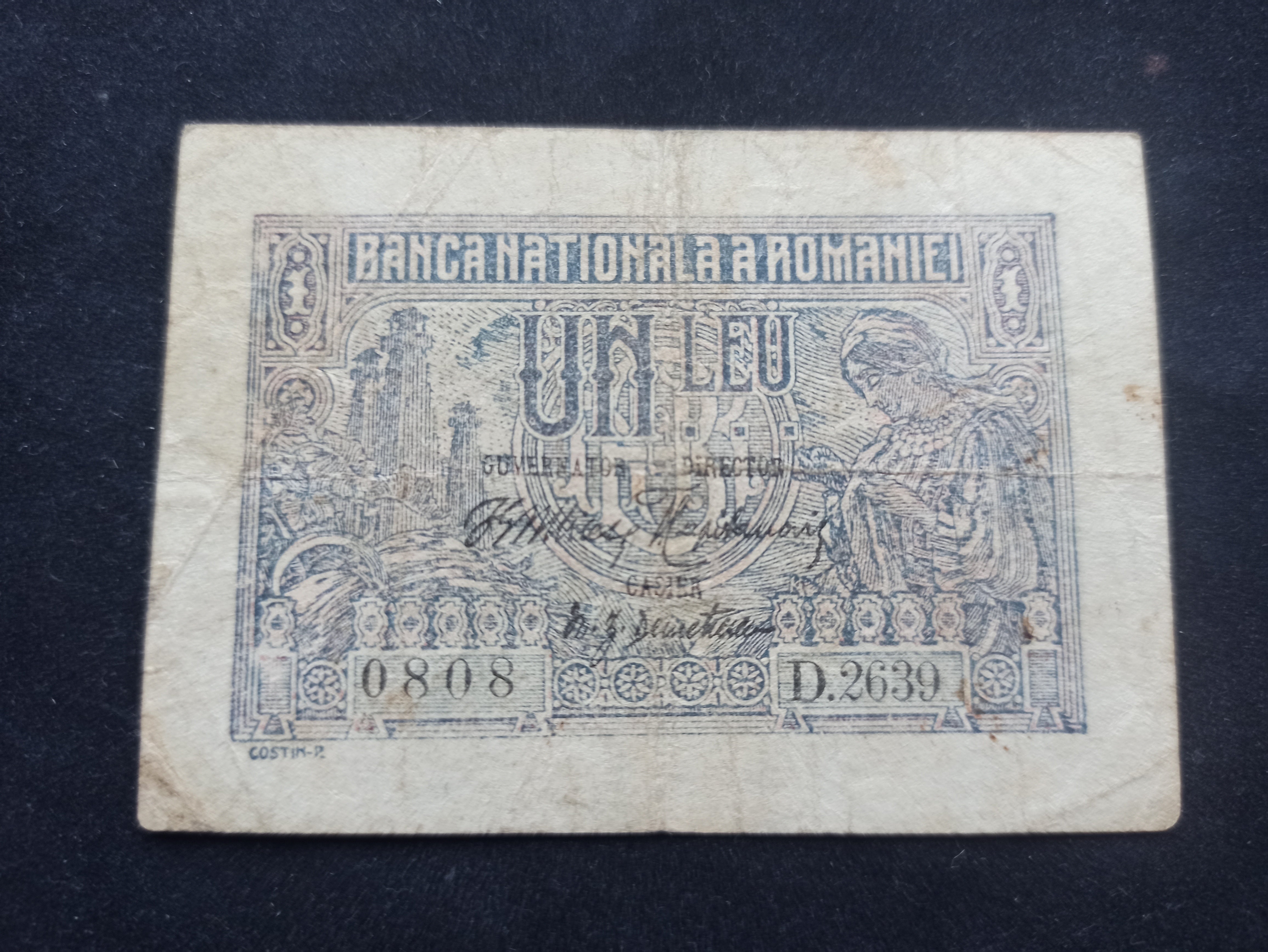 Roumanie : Un Leu 1920 – Trésor d'Armor